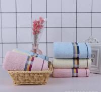 China Customizable Absorbent Cotton Towels for All Ages in Home and Hotels Custom Logo for sale