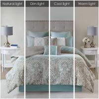 China Flower Printed Luxury Bedding Set for Queen Size Bed 7 Pieces Duvet Cover Set for sale