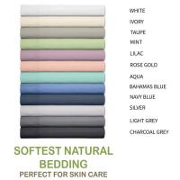 China Soft Pure Bamboo Flat Bed Sheet With Deep Pockets Comforters Set Queen Bedding for Home for sale