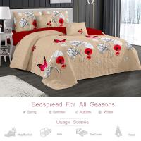 China Customized Homeuse Bedroom Quilt Bedding Set with Ultrasonic Stitching Technology for sale