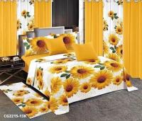 China Fashion Red Wedding Flower 13pcs Bedding Set with Customized Size and Matching Curtains for sale