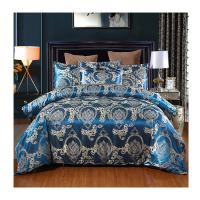 China Oeko-tex Certified Europe Style Jacquard Satin Silk Comforter Sets for Hotel Bedding for sale