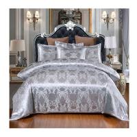 China Oeko-tex Certified Europe Style Jacquard Satin Silk Comforter Sets for Hotel Bedding for sale