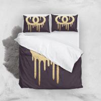 China Hotel Style Bedding Set Luxury King Size 100% Polyester 3D Printed Comforter Covers for sale