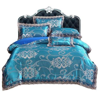 China 4pcs Colorful Microfiber Printed Queen Bedding Sets for Hotel Luxury and Comfort for sale