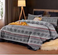 China Customized Size Velvet Bedding Set 4pcs Thick Flannel Fleece Duvet Cover for Winter for sale