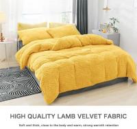 China Customized Size Velvet Bedding Set 4pcs Thick Flannel Fleece Duvet Cover for Winter for sale