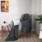 China Soft Microfiber Grey Fleece Blanket 300GSM King Size 90x102 Inches by Utopia Bedding for sale