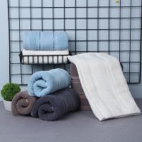 China 100% Organic Cotton Rectangle Bath Towels Set for Home Hotel Commercial White Linen for sale