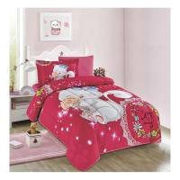 China Home 4PCS Set Cute Cartoon Printed Kids Duvet Cover Set 100% Cotton Comforter Bedding for sale