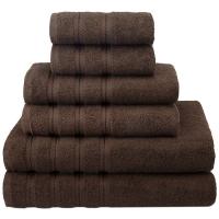 China Child-Proof Luxury Dobby Border 6 Pieces 100% Cotton Towel Set for Bathroom Shower for sale