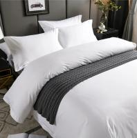 China Custom Duvet Cover and Sheet White 100% Cotton Bedding Set for Luxury Hotel Comfort for sale