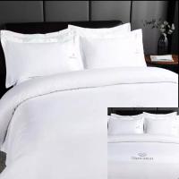 China Custom Duvet Cover and Sheet White 100% Cotton Bedding Set for Luxury Hotel Comfort for sale