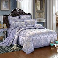 China 3 4Pcs European Style Embroidery Satin Bedding Set Cotton Sheet Pillow Case Duvet Cover for sale