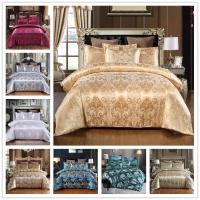 China 3 4Pcs European Style Embroidery Satin Bedding Set Cotton Sheet Pillow Case Duvet Cover for sale