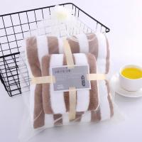 China Woven Coral Fleece Bath Towel Set Wide Edge Wrapping Thick and Absorbent Ideal for Gifting for sale