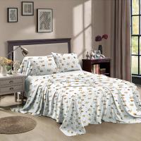 China 100% Polyester Multi Size Custom Printed Sheet Set for Queen Size and King Fitted Sheet for sale