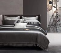 China Silk Bedding Set Queen Size Satin Sheets 4 Sheets Set Bed Cover for Home Hotel Luxury for sale