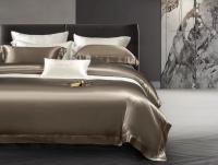 China Silk Bedding Set Queen Size Satin Sheets 4 Sheets Set Bed Cover for Home Hotel Luxury for sale