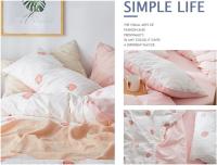 China 100% Cotton Duvet Cover Set Kawaii Strawberry Quilt Cover for Baby Crib in Bedroom for sale