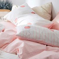 China 100% Cotton Duvet Cover Set Kawaii Strawberry Quilt Cover for Baby Crib in Bedroom for sale