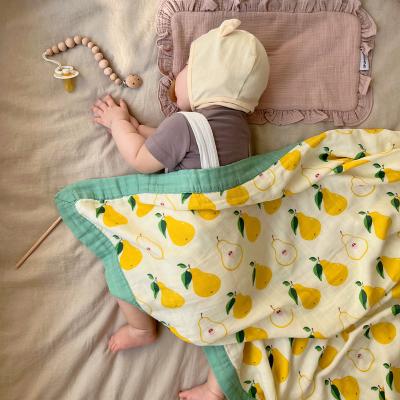 China Pattern Style Baby Bamboo Cotton Gauze Bath Newborn Quilt Set for Class A Cot Bedding for sale