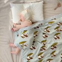 China Pattern Style Baby Bamboo Cotton Gauze Bath Newborn Quilt Set for Class A Cot Bedding for sale