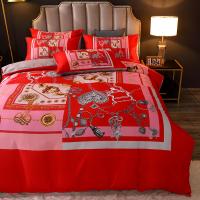 China Custom Design Breathable Polyester Fiber Luxury Single Bed Sheet Set For Baby Luxury for sale