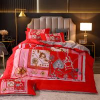 China Custom Design Breathable Polyester Fiber Luxury Single Bed Sheet Set For Baby Luxury for sale