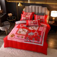 China Custom Design Breathable Polyester Fiber Luxury Single Bed Sheet Set For Baby Luxury for sale