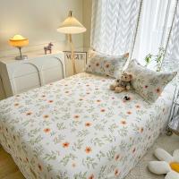 China All Seasons Washed Cotton Printed Sheets Sabanas De Algodon for Age Group All 1-1.5kg for sale