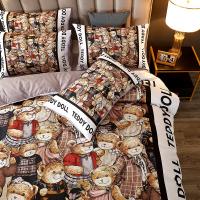 China Cartoon Style 2023 Baby Bedsheets Bedding Set for Kids made of 100% Polyester Fabric for sale