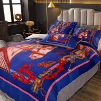 China Home Luxury Bedding Set with Matching Curtains and Customizable Duvet Cover for sale