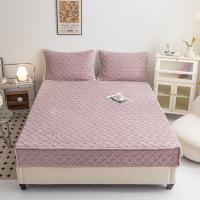 China Single Piece Winter Warm Coral Velvet Bed Cover With Non-slip Mat Ideal for Home for sale