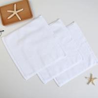 China ALL Age Group Rectangle 100% Cotton White Small Square Face Towel for Luxury Hotel for sale