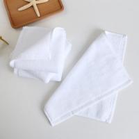 China ALL Age Group Rectangle 100% Cotton White Small Square Face Towel for Luxury Hotel for sale