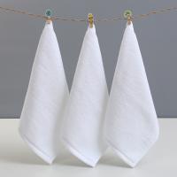 China ALL Age Group Rectangle 100% Cotton White Small Square Face Towel for Luxury Hotel for sale