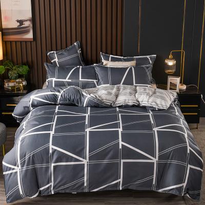 China Aloe Cotton Cartoon Simple Four-Piece Set of Print for Skin-Friendly Student Dormitory for sale