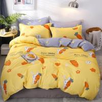 China Aloe Cotton Cartoon Simple Four-Piece Set of Print for Skin-Friendly Student Dormitory for sale