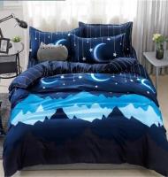 China 100% Cotton Microfiber Home Hotel Wedding Bedding Set with Diagonal Printing and Lace Bed Skirt for sale