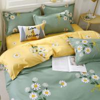 China Polyester Bedding Set in Customized Color with Flat Sheet Duvet Cover and Pillowcase for sale