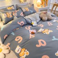 China Polyester Bedding Set in Customized Color with Flat Sheet Duvet Cover and Pillowcase for sale