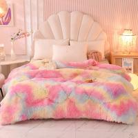 China Multi Colors Thickened Warm Lamb Fleece Crystal Velvet Winter Quilt for Comfy Nights for sale