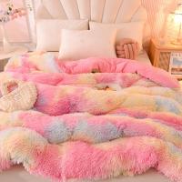 China Multi Colors Thickened Warm Lamb Fleece Crystal Velvet Winter Quilt for Comfy Nights for sale