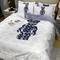 China 100% Polyester White Bedding Set for Wedding Luxury Bedspreads and Sheets Collections for sale