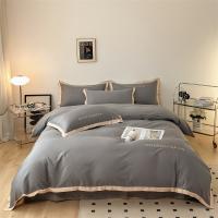 China Modern Solid Color Lace Bed Cover Fitted Skirt Sheets Wedding Bedding Set for Hotels for sale