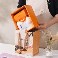 China Gravure Printing High Aesthetic Coral Velvet Towel Water Cups Mugs Wedding Souvenirs for sale