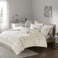 China Seasonal Everyday Bedding Set Four Pieces Woven Print Design for Home Hotel Bed Cover for sale