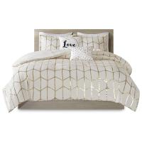 China Seasonal Everyday Bedding Set Four Pieces Woven Print Design for Home Hotel Bed Cover for sale