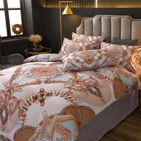 China Digital Printing Bedding Set with Polyester Comforter Cover and Luxury Bed Sheets for sale